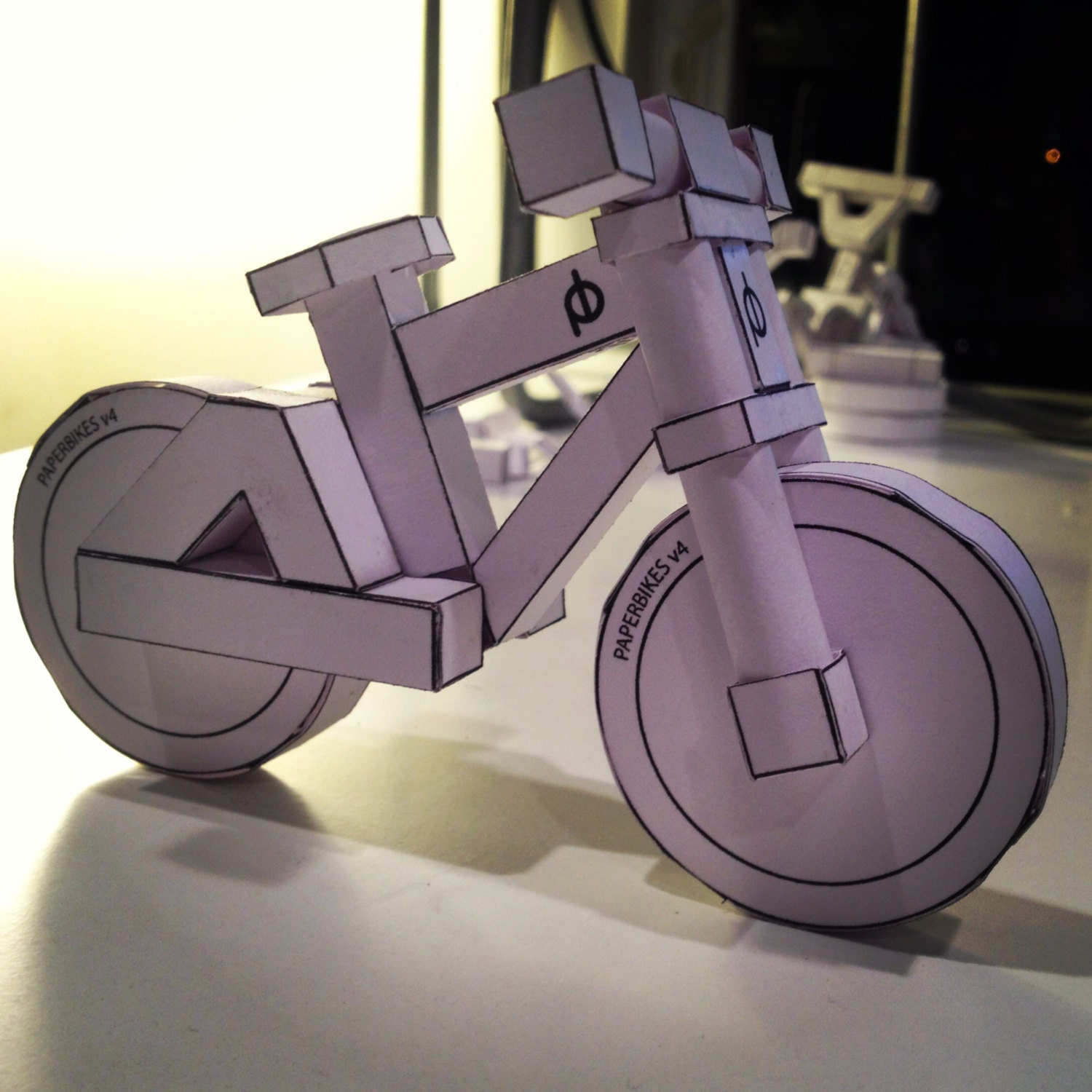 3d Papercraft - Paperbikes V4 - Downhill and Freeride Papercraft Model ...
