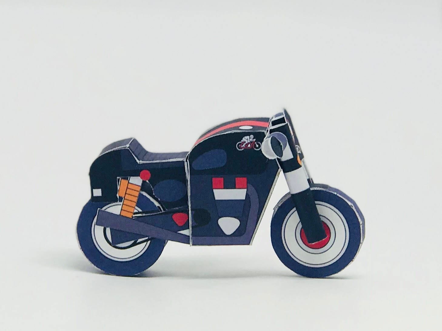 3d Papercraft - Triumph Thruxton - POSTCARD + PAPERCRAFT Model Kit - Etsy