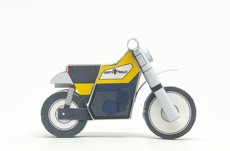 3d Papercraft Yamaha DT400 Model Kit POSTCARD PAPERCRAFT - Etsy