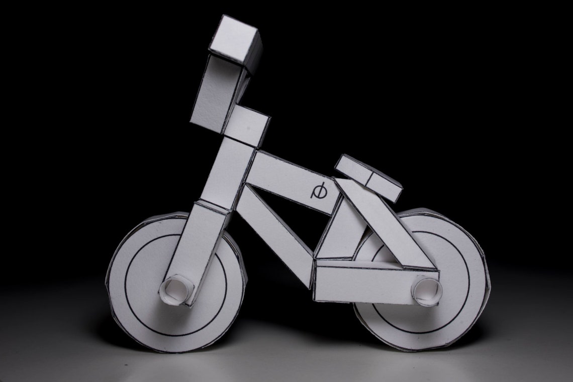 Paperbikes V3 - BMX Street Bike - Papercraft Bicycle Model Kit - Etsy