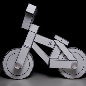 Paperbikes V3 - BMX Street Bike - Papercraft Bicycle Model Kit - Etsy
