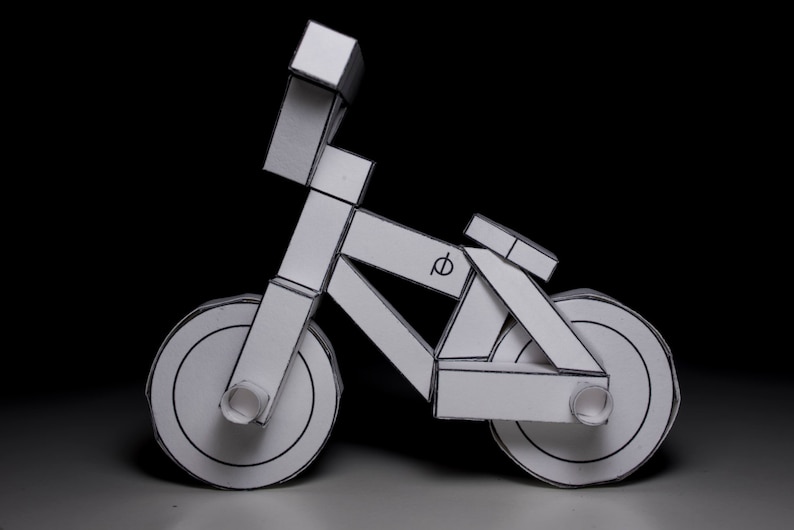 Paperbikes V3 - BMX Street Bike - Papercraft Bicycle Model Kit - Etsy