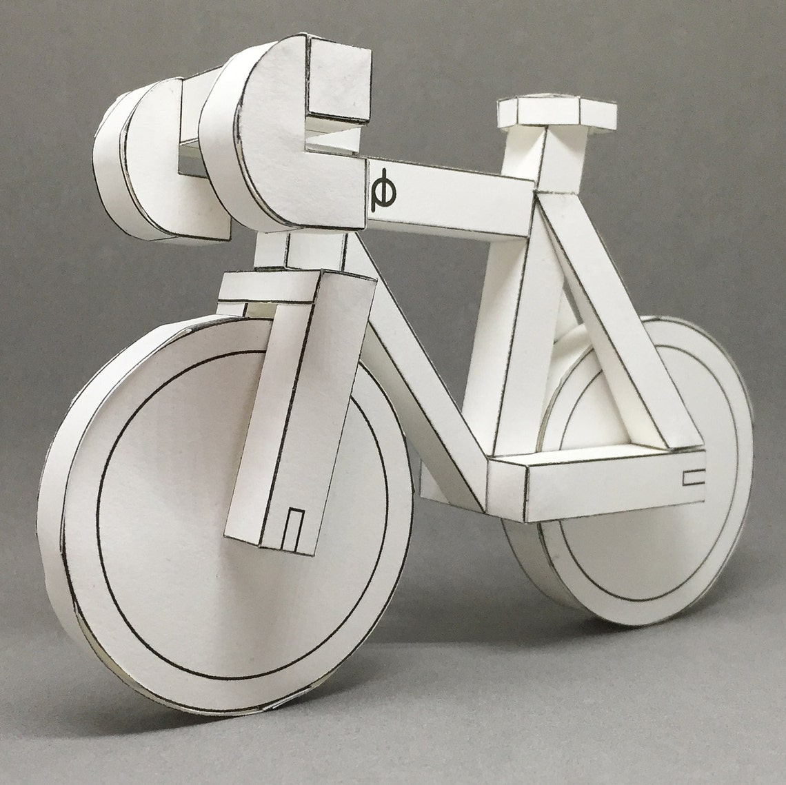 Bicycle Papercraft - Paperbikes V2 - PRINTED Fixed Gear Bike - Etsy