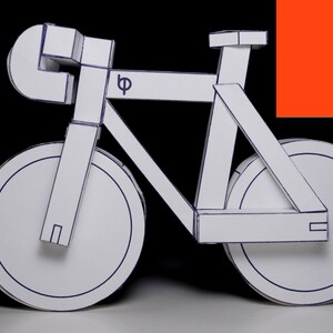 RED Paperbikes V2 Fixed Gear Paper Bike Papercraft Bicycle Model Kit - Etsy