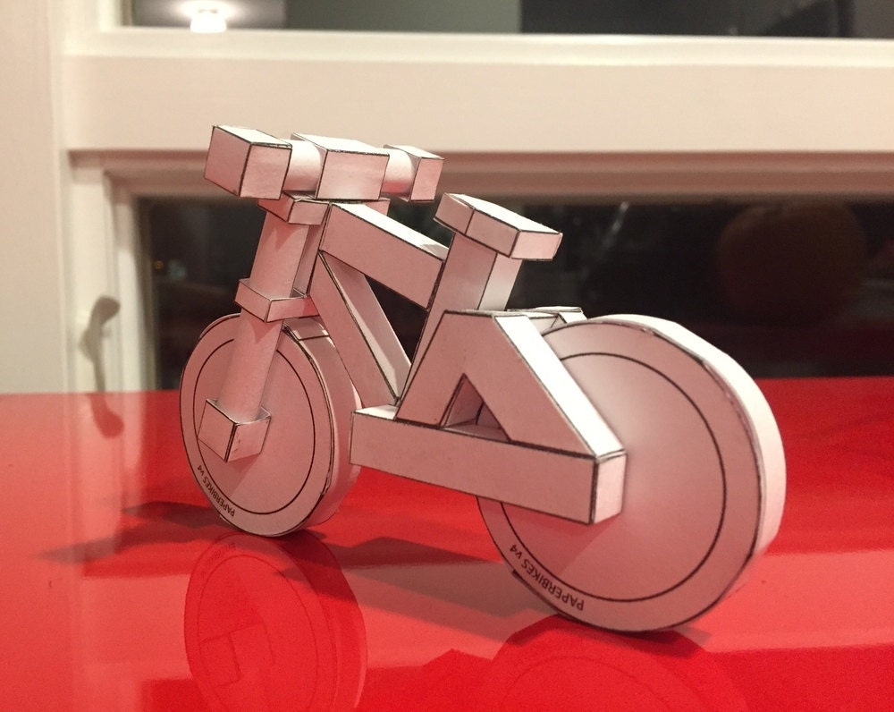 Paperbikes V4 - Downhill / Freeride Bicycle Paper Model - Etsy