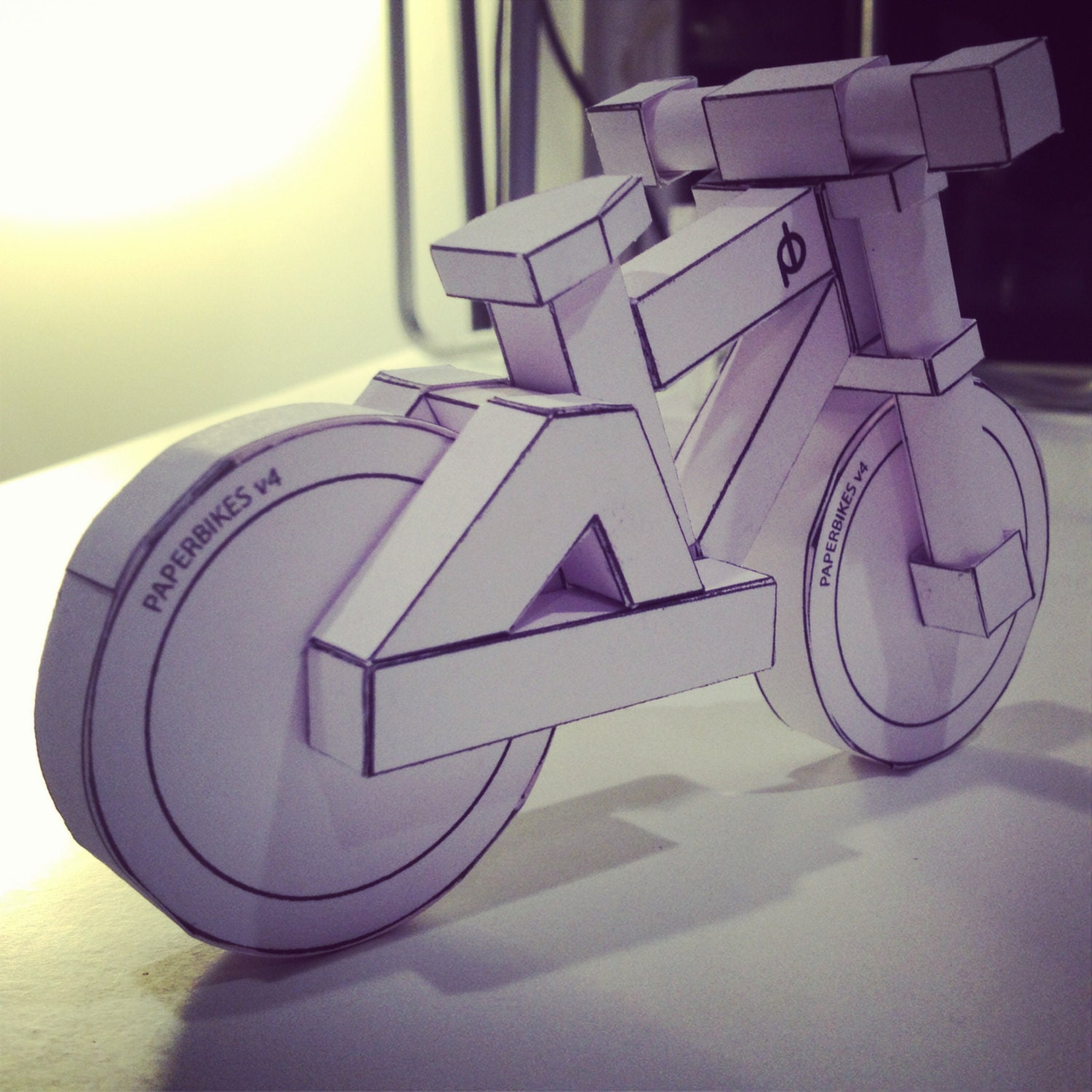 3d Papercraft - Paperbikes V4 - Downhill and Freeride Papercraft Model ...