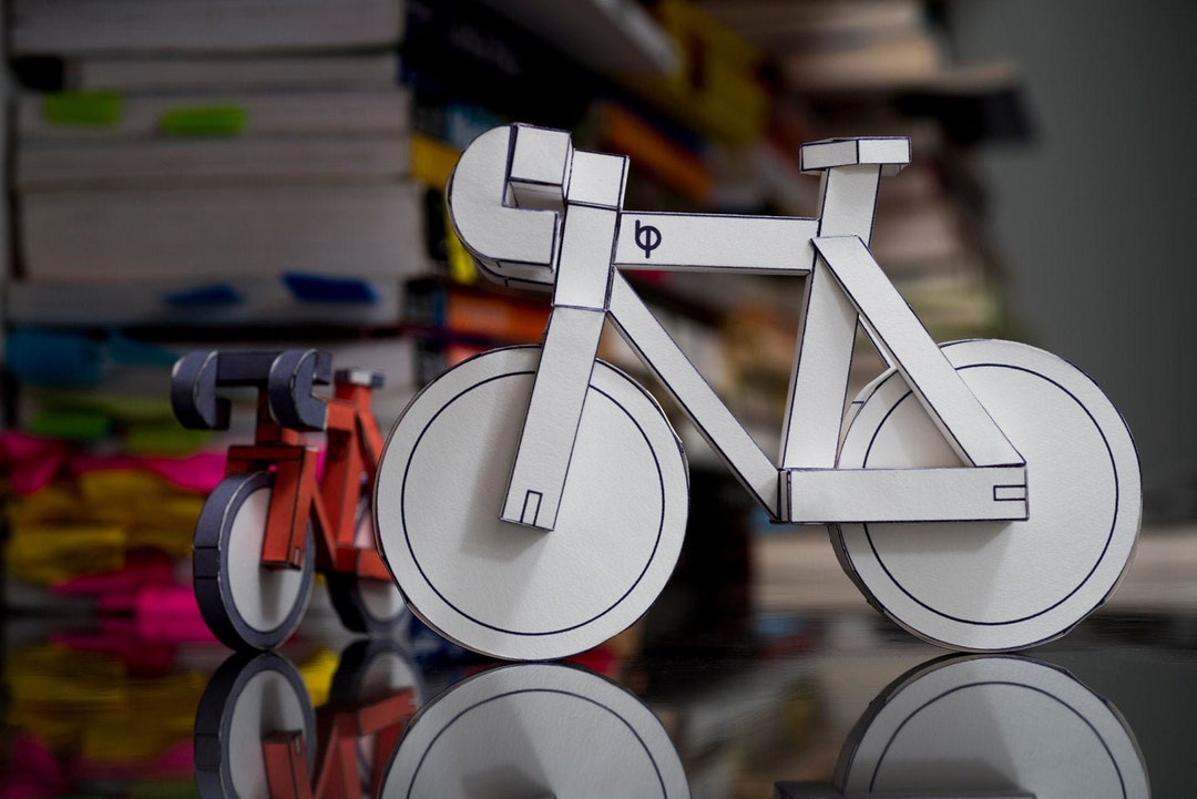 Bicycle Papercraft Paperbikes V2 PDF Fixed Gear Paper Model Kit - Etsy