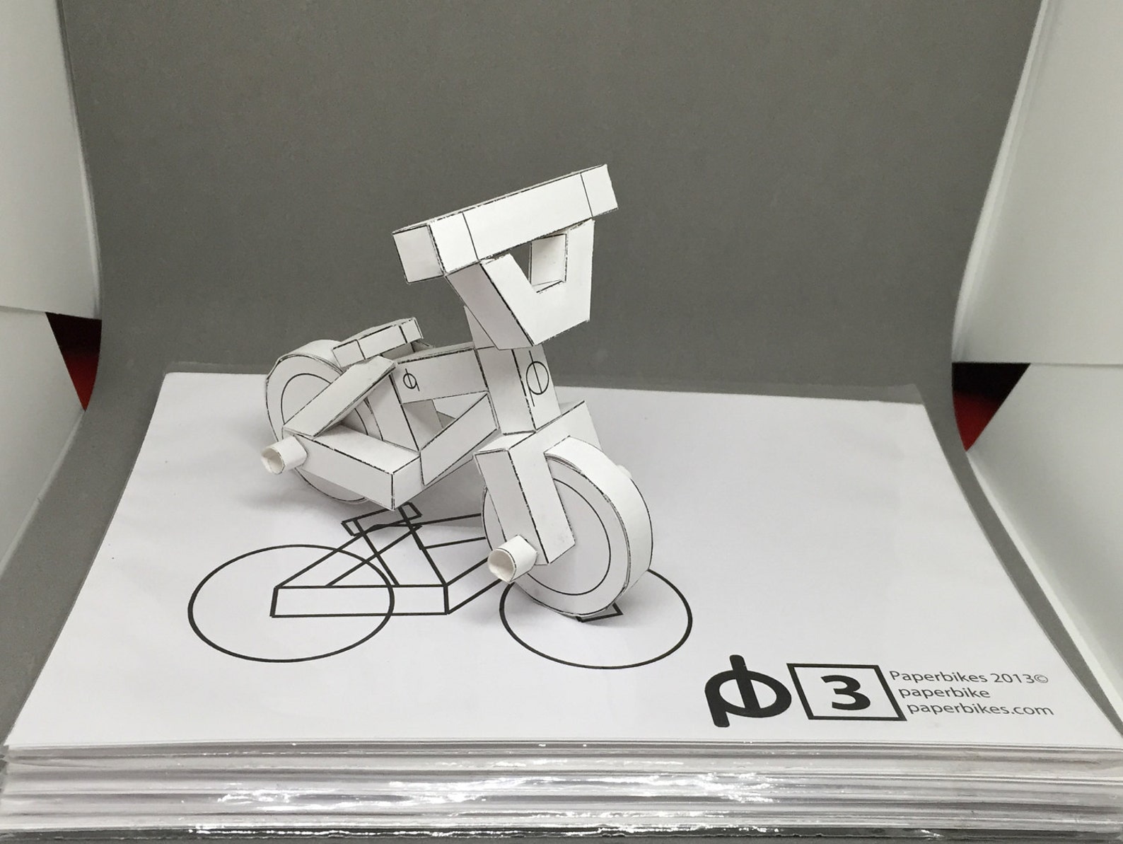 Paperbike V3 BMX Bike Papercraft Model Kit - PRINTED - Etsy
