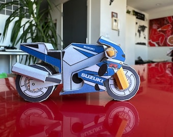 BLUE Paperbikes V1 Papercraft Bike Paper Model Kit - Etsy