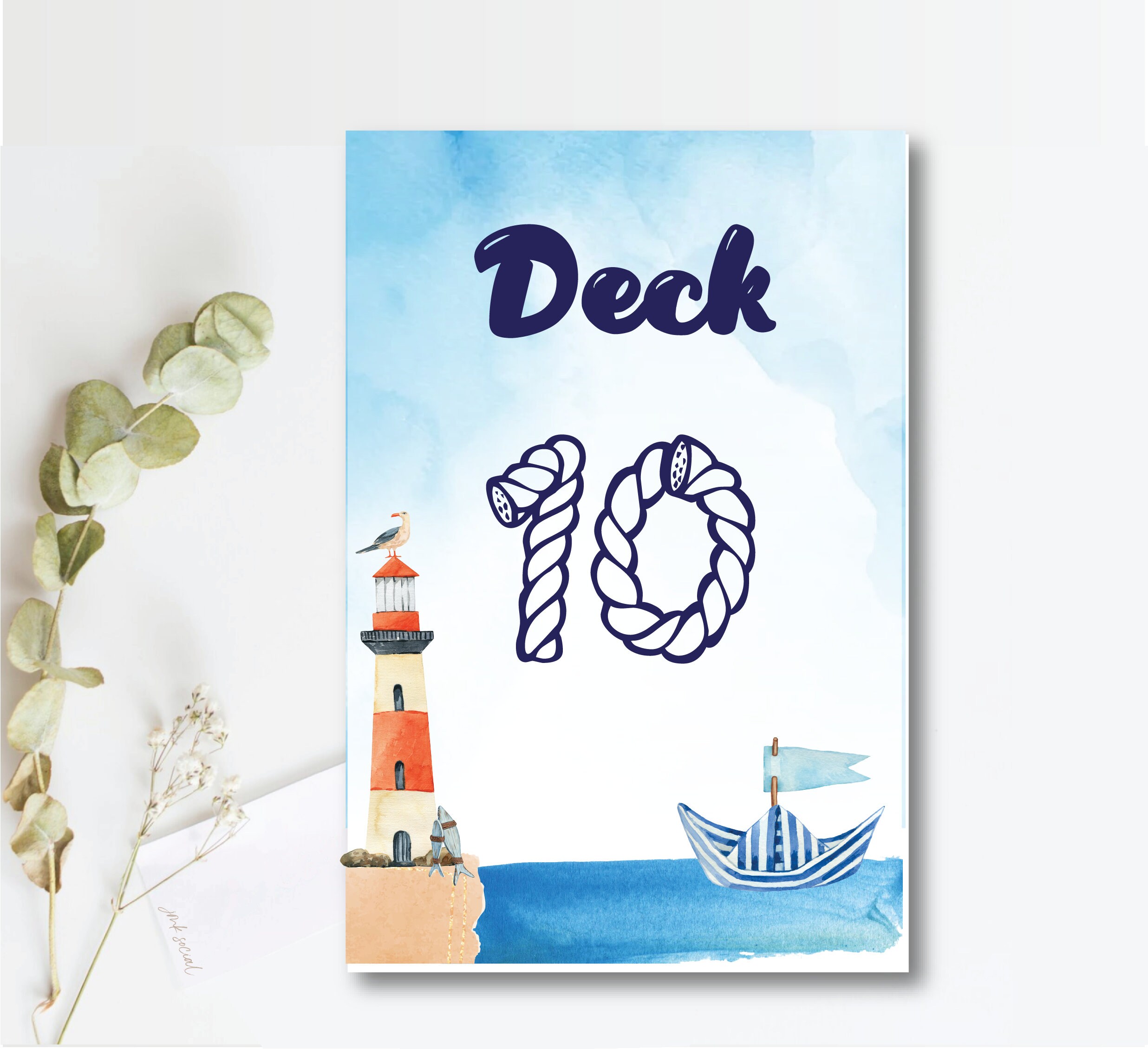 TABLE NUMBERS - Nautical Themed Table Numbers 1-20 - Etsy