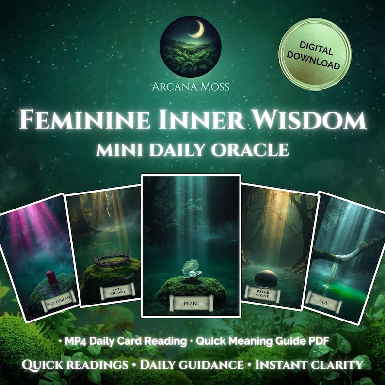 Feminine Inner Wisdom Mini Oracle – Daily Guidance MP4 Reading & PDF ...