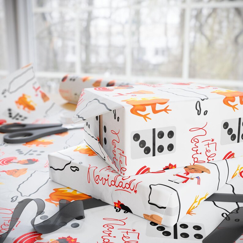 Puerto Rico Jibaro Wrapping Paper | Cultural Gift Wrap - Etsy