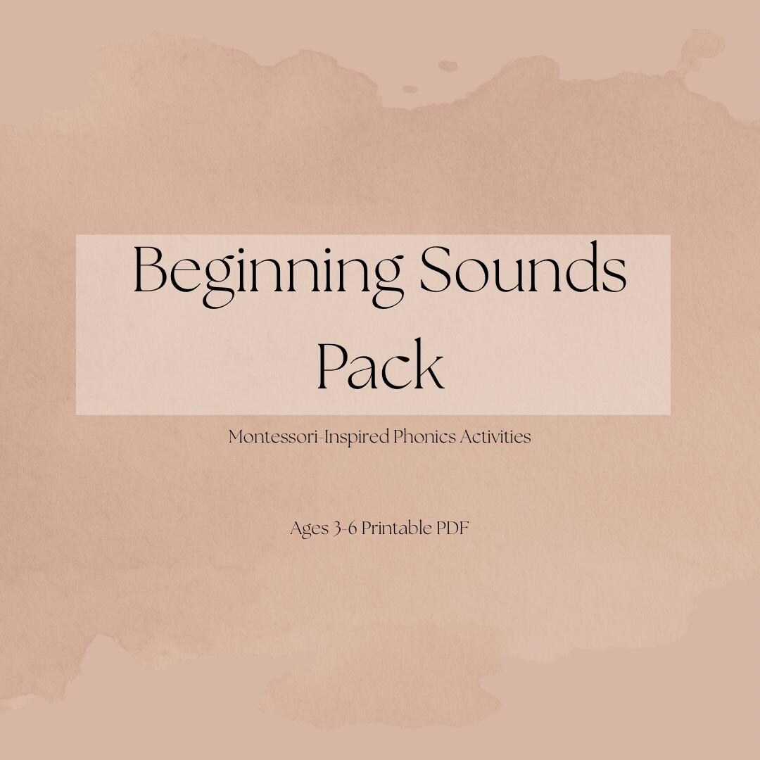Beginning Sounds Mini Pack | Montessori Phonics Activities (printable ...