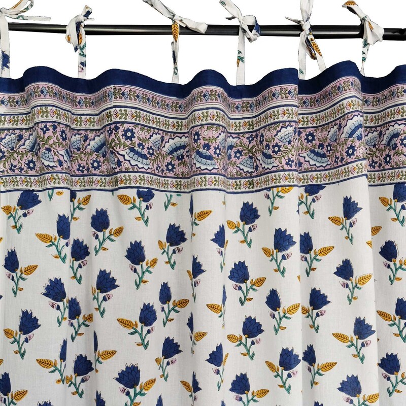 Block Print Curtains - Etsy