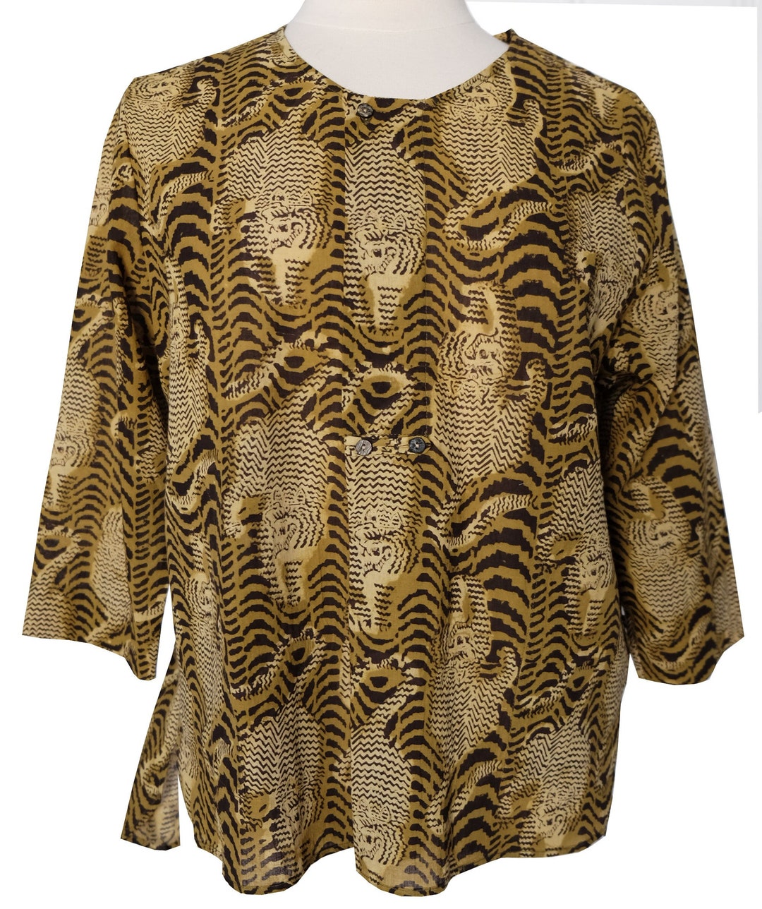Safari Smock Top - Tiger Print - Etsy
