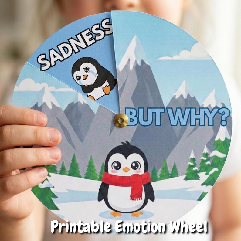 But Why Penguin Feelings Wheel • Winter Social Emotional Learning ...