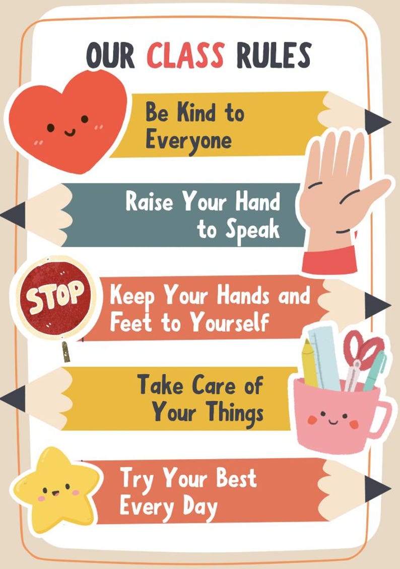 Classroom Rules - Etsy