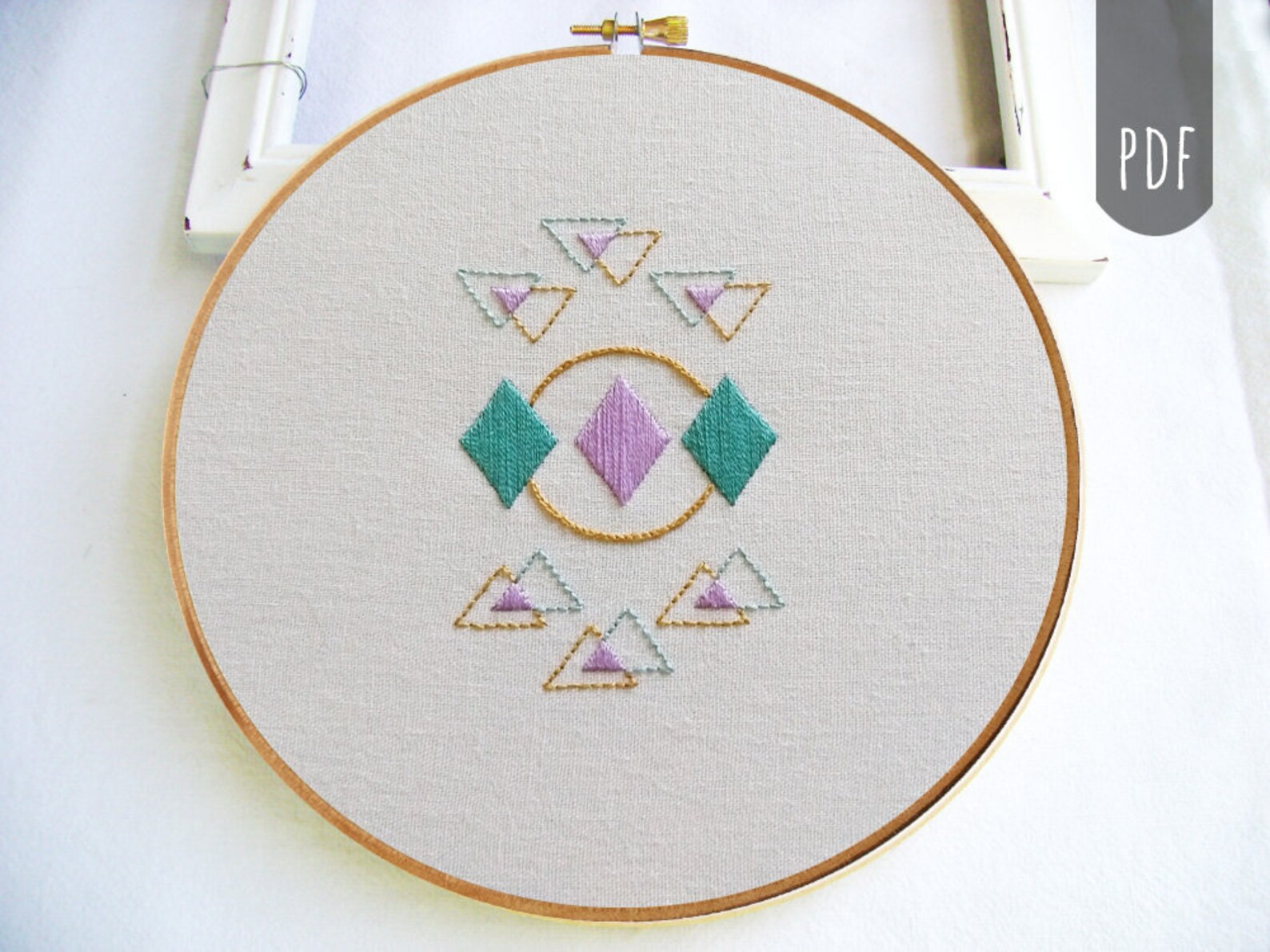 GEOMETRIC DIAMONDS PDF Hand Embroidery Pattern - Etsy