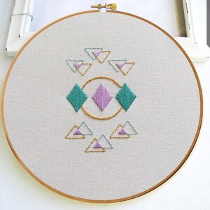 GEOMETRIC DIAMONDS | PDF Hand Embroidery Pattern - Etsy
