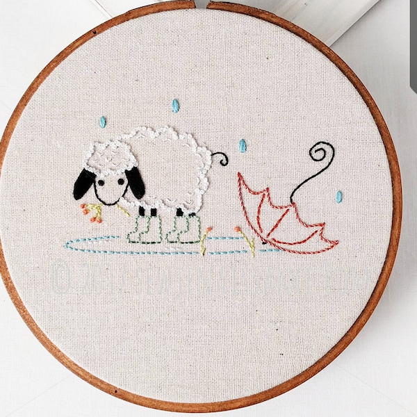 Sheep Embroidery - Etsy