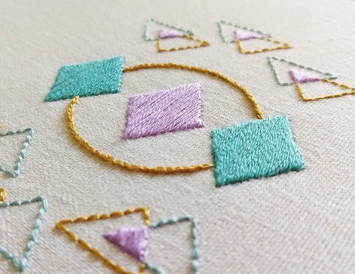 GEOMETRIC DIAMONDS PDF Hand Embroidery Pattern - Etsy