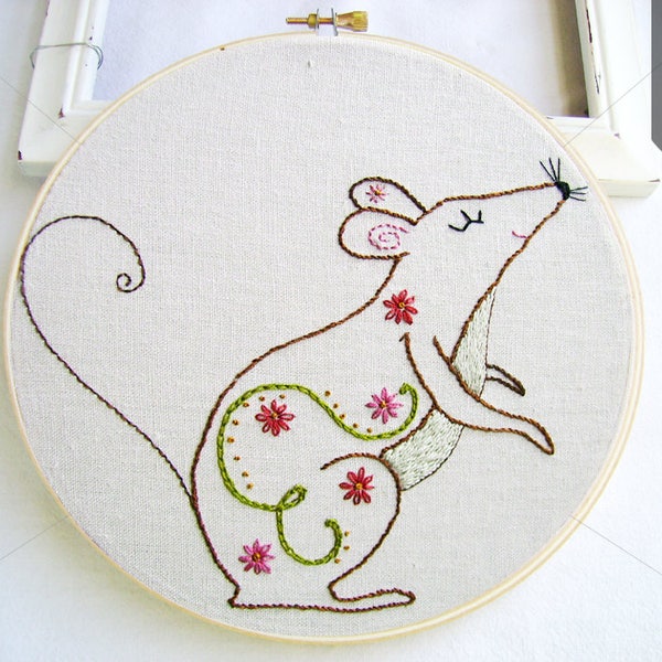 Rat Embroidery - Etsy
