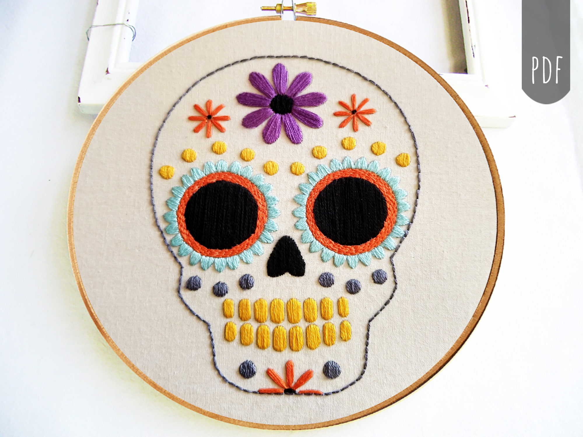 Sugar Skull Embroidery Designs