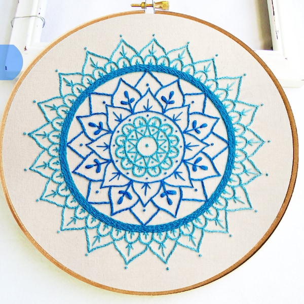 Mandala Embroidery - Etsy