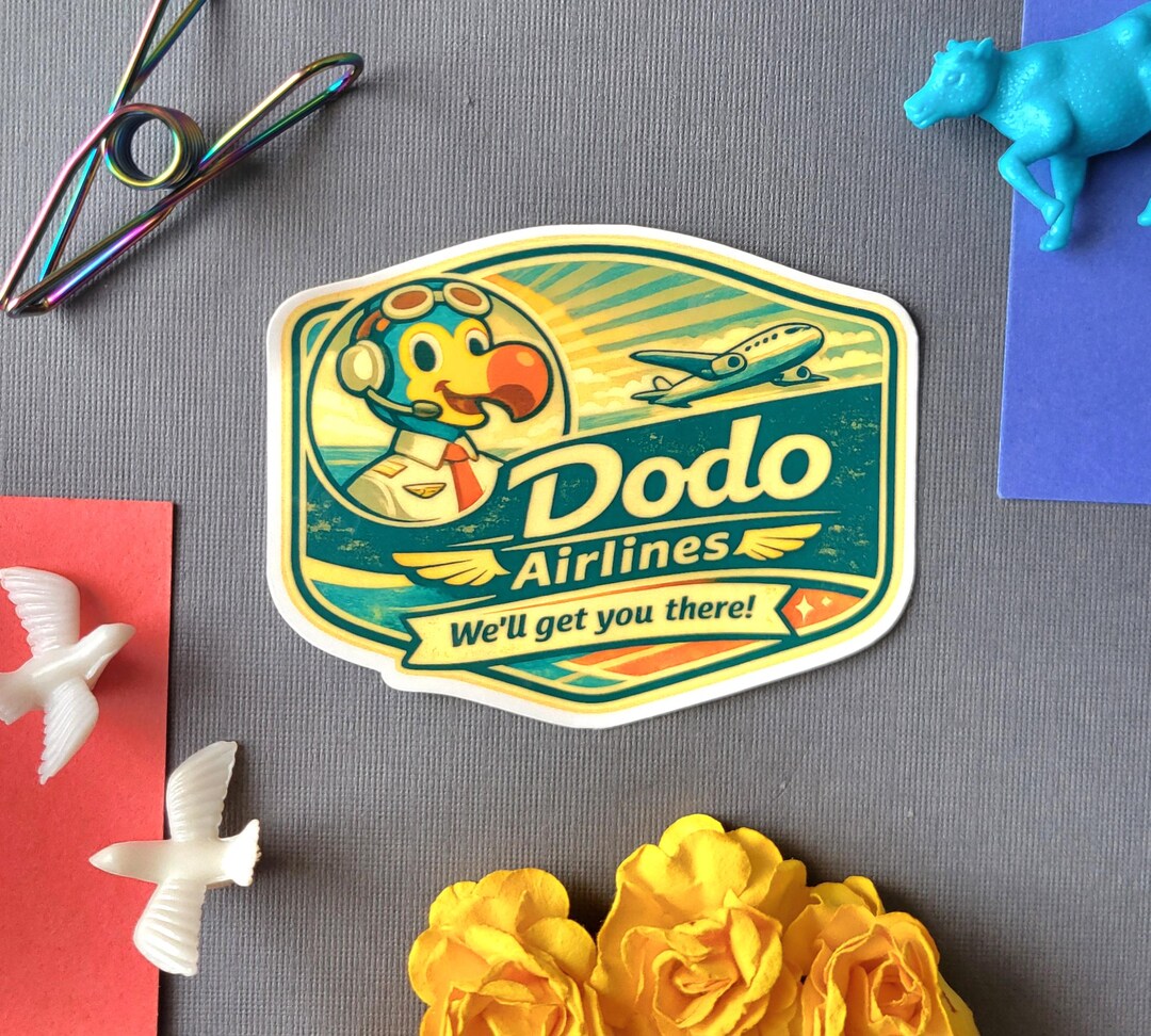 Dodo Airlines Sticker - Animal Crossing Waterproof Decal - Etsy