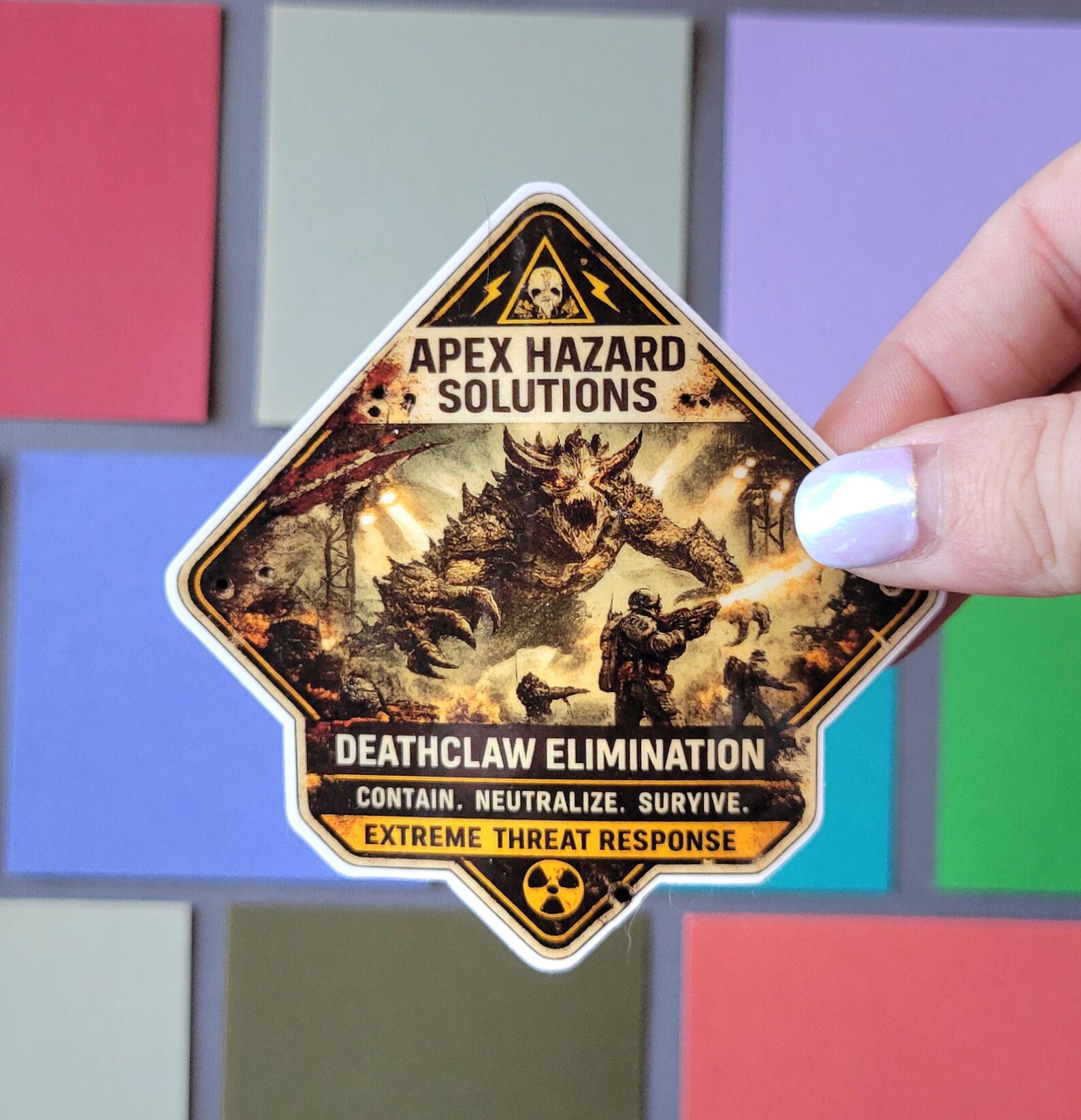 Deathclaw Elimination Specialist Sticker - Fallout Wasteland Waterproof ...
