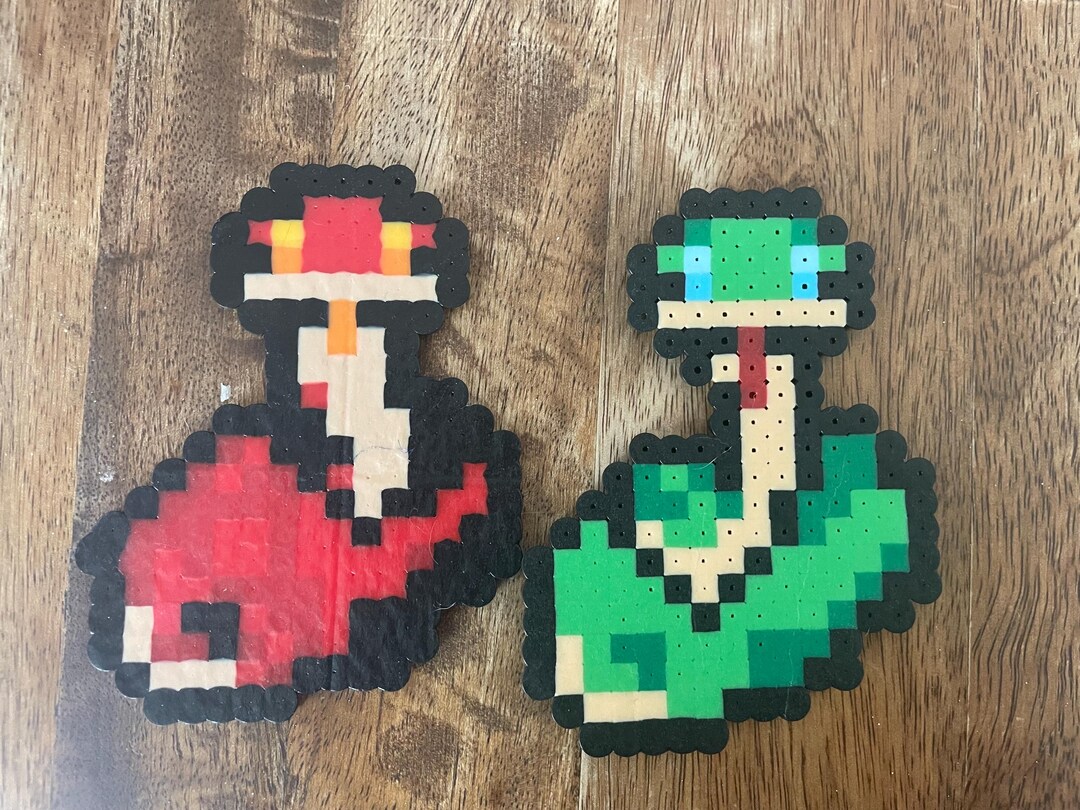 Twin Snakes - Perler - Etsy