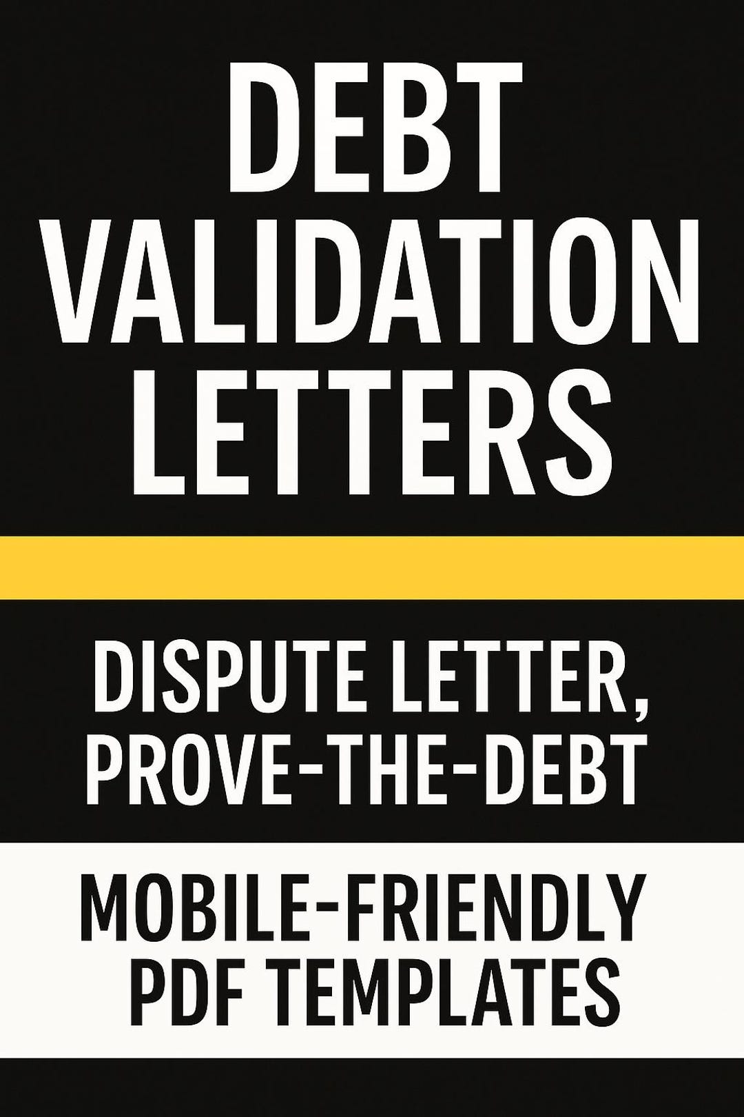 Debt Validation Letter Template | Dispute, Cease & Desist (PDF Download ...