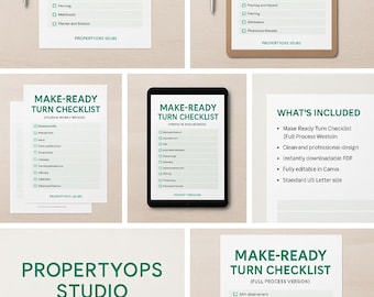 Apartment Make Ready Checklist | Rental Turn Checklist | Property ...