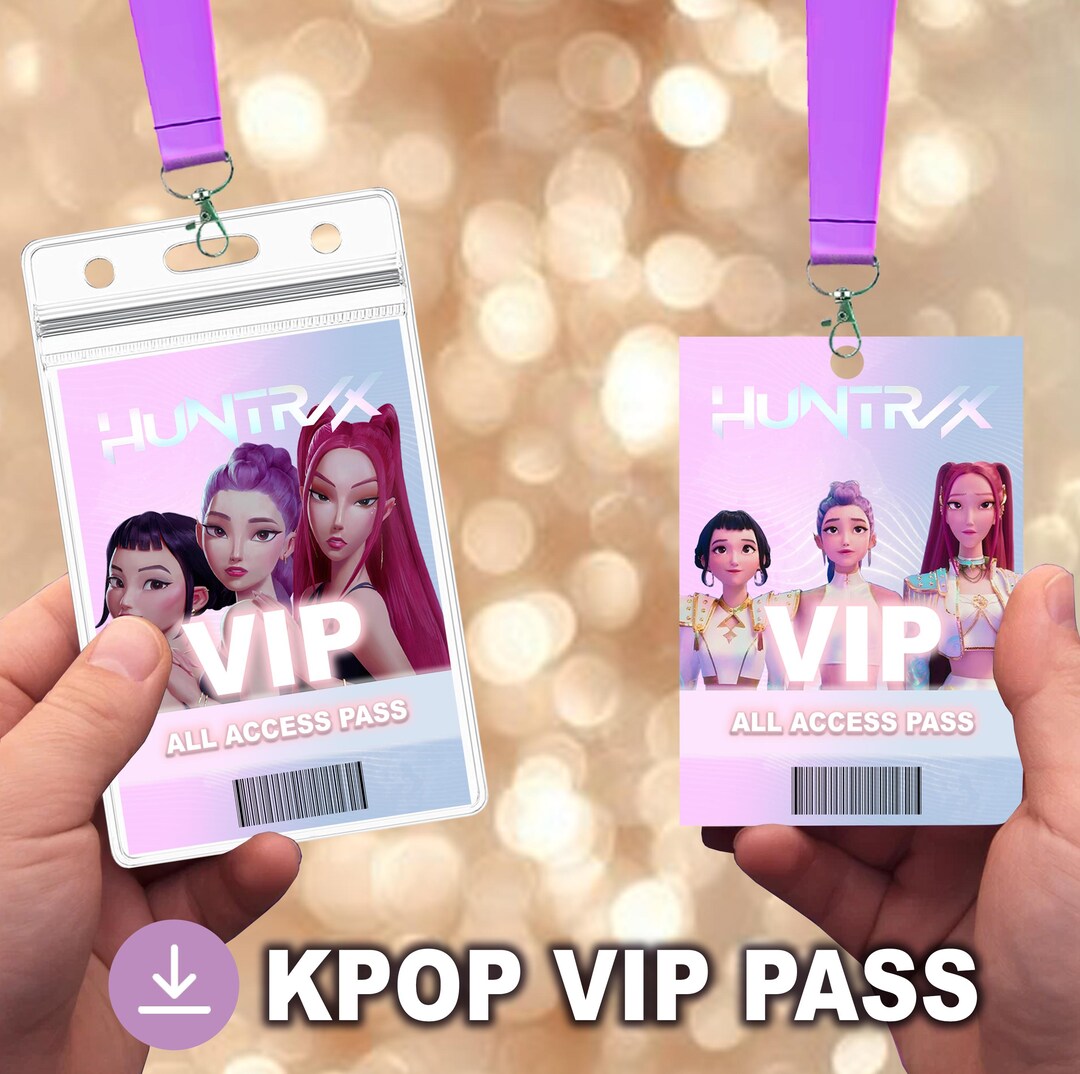 Kpop Demon Hunters Huntrix VIP Pass (digital Download) - Etsy Canada