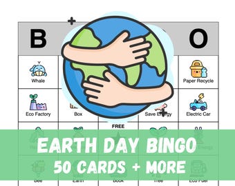 7 Earth Day Bingo Cards| Printable Earth Day Bingo| Earth Day Classroom ...