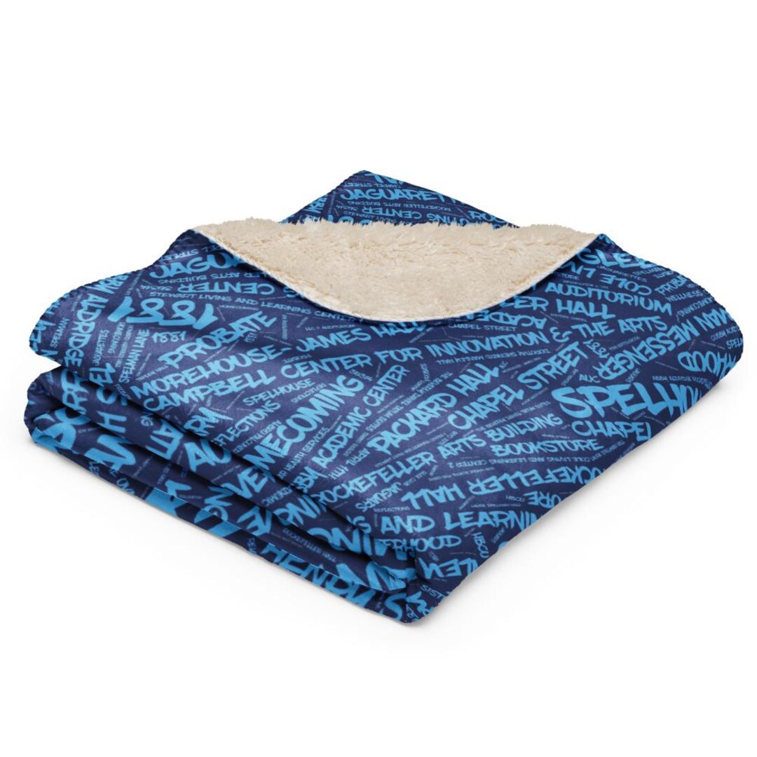 Spelman College Polyester Sherpa Blanket Throw - Etsy