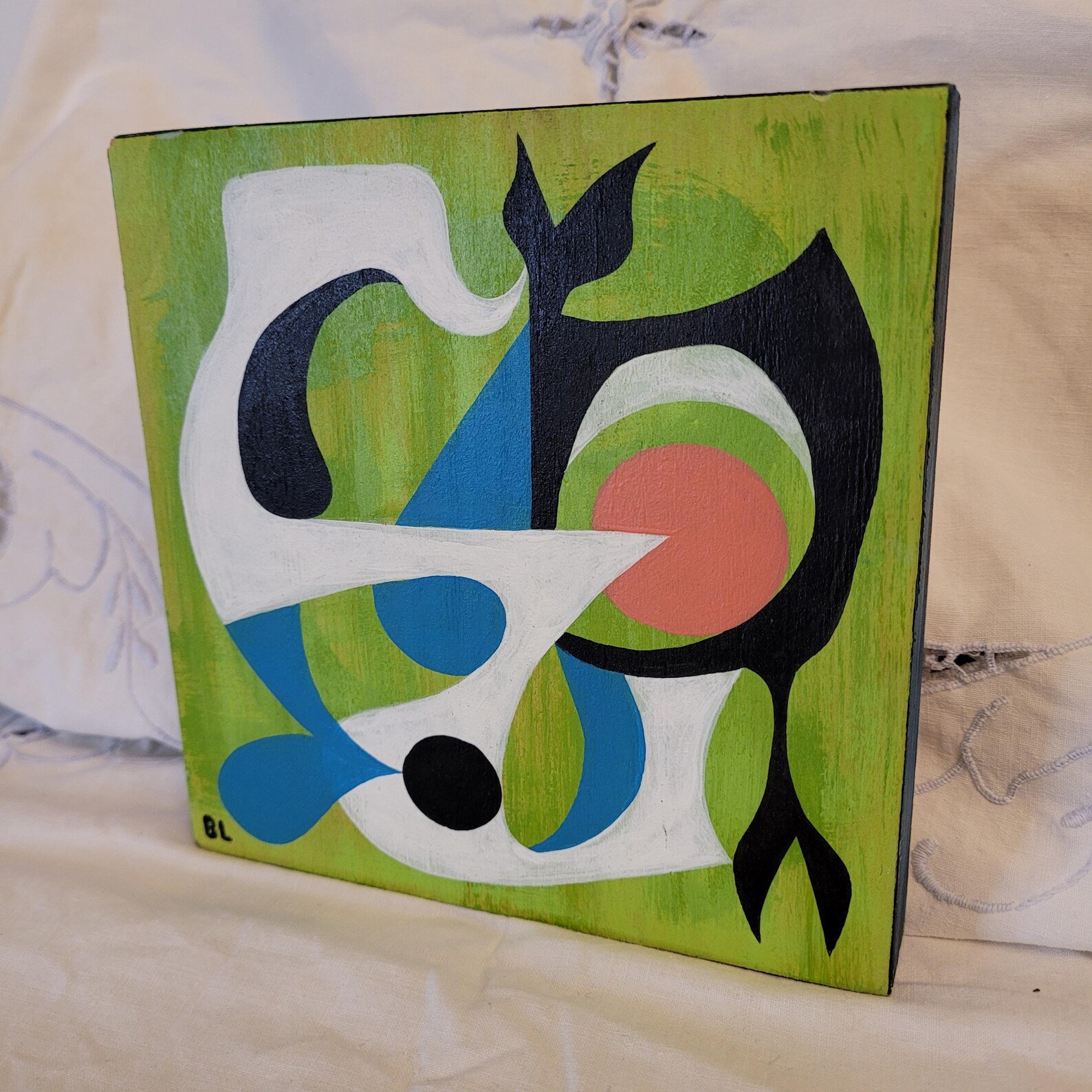 6" X 6" MOD Painting, Pop Art, Modern Art, Beatnik Art, by Ben Lyon ...