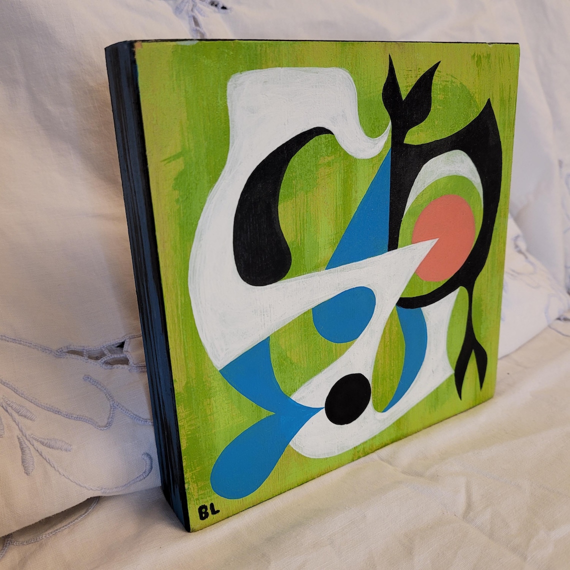 6" X 6" MOD Painting, Pop Art, Modern Art, Beatnik Art, by Ben Lyon ...