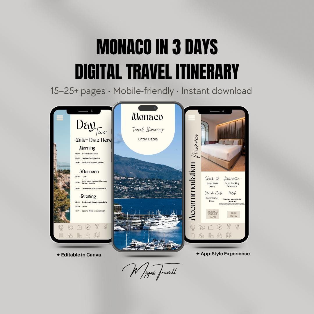 3 Day Monaco Itinerary | Luxury Monte Carlo Travel Guide | Digital ...