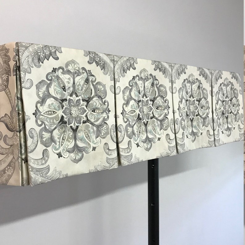 Custom Made to Order Segmented Box Pleat Valance Using Your Fabric - Etsy