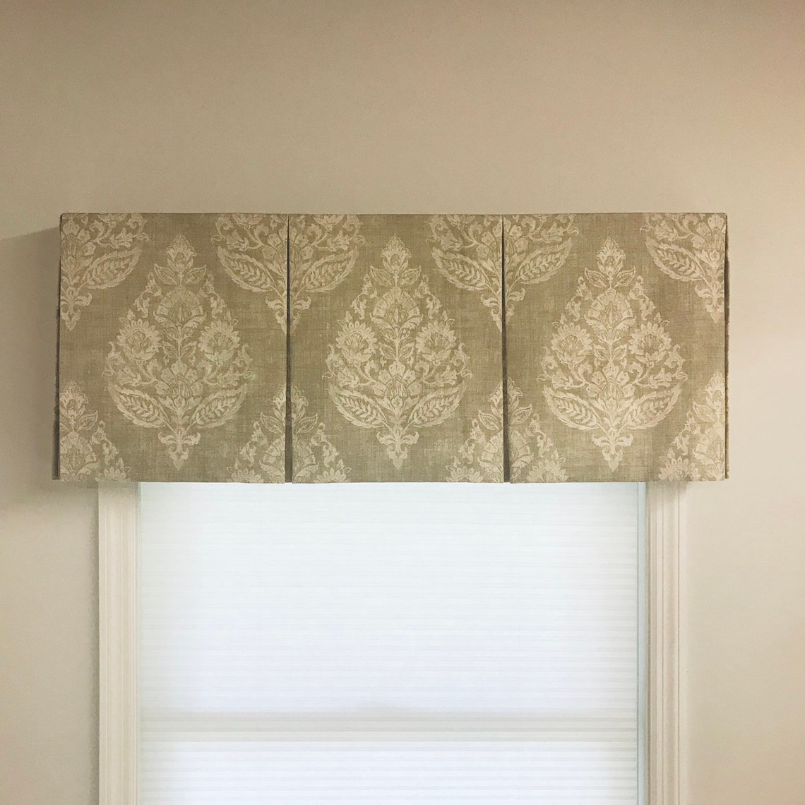 Custom Made to Order Segmented Box Pleat Valance Using Your - Etsy