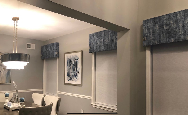 Custom Made to Order Box Pleat Valance Using Your Fabric - Etsy