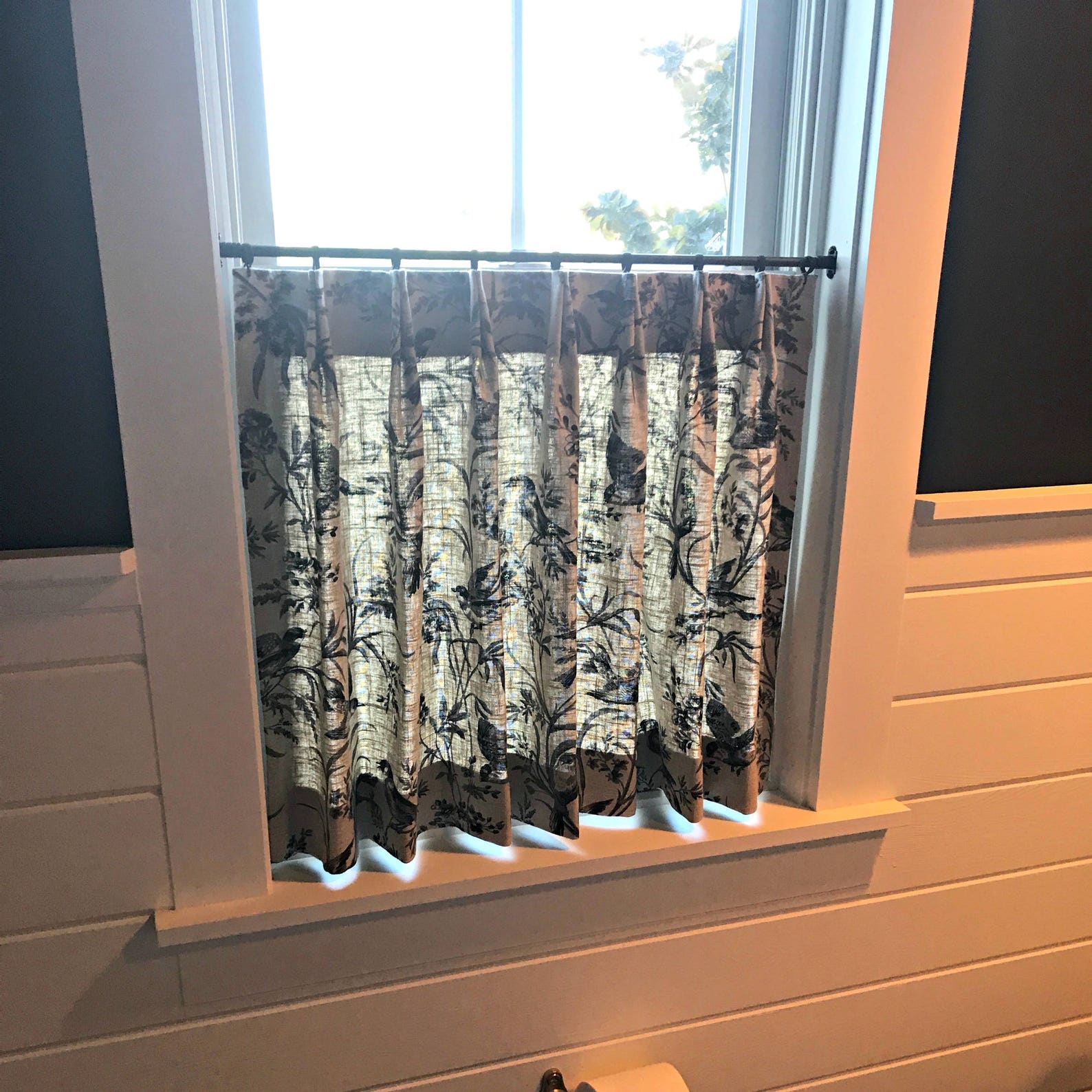 Custom Cafe Curtain Using Your Fabric | Etsy