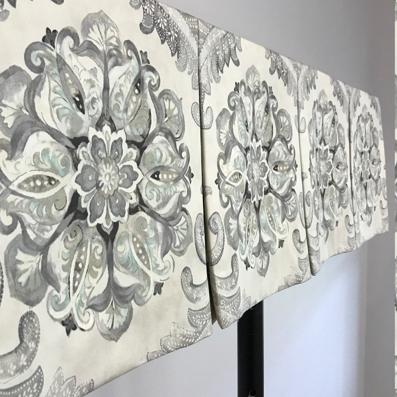 Custom Made to Order Segmented Box Pleat Valance Using Your Fabric - Etsy