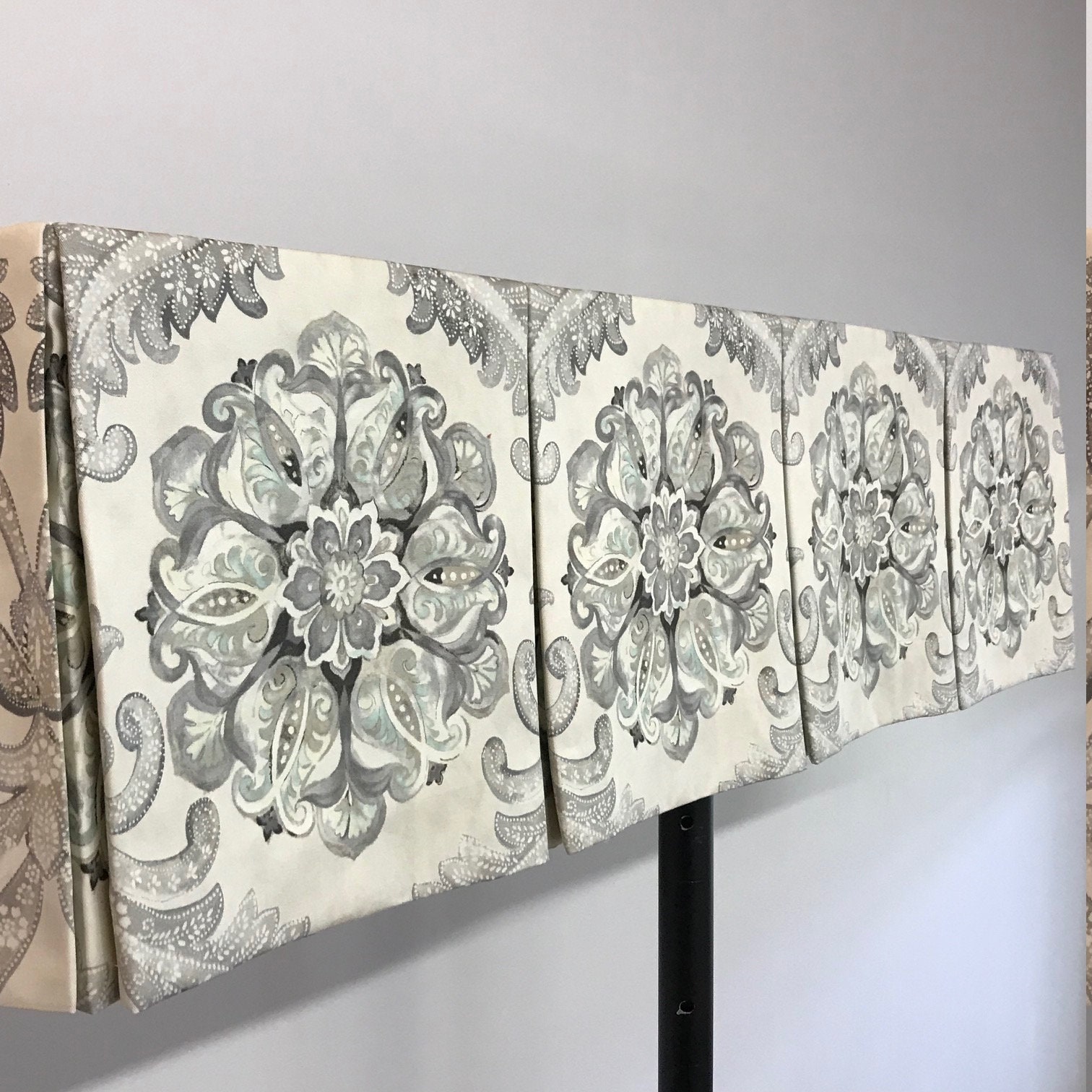 Custom Made to Order Segmented Box Pleat Valance Using Your - Etsy