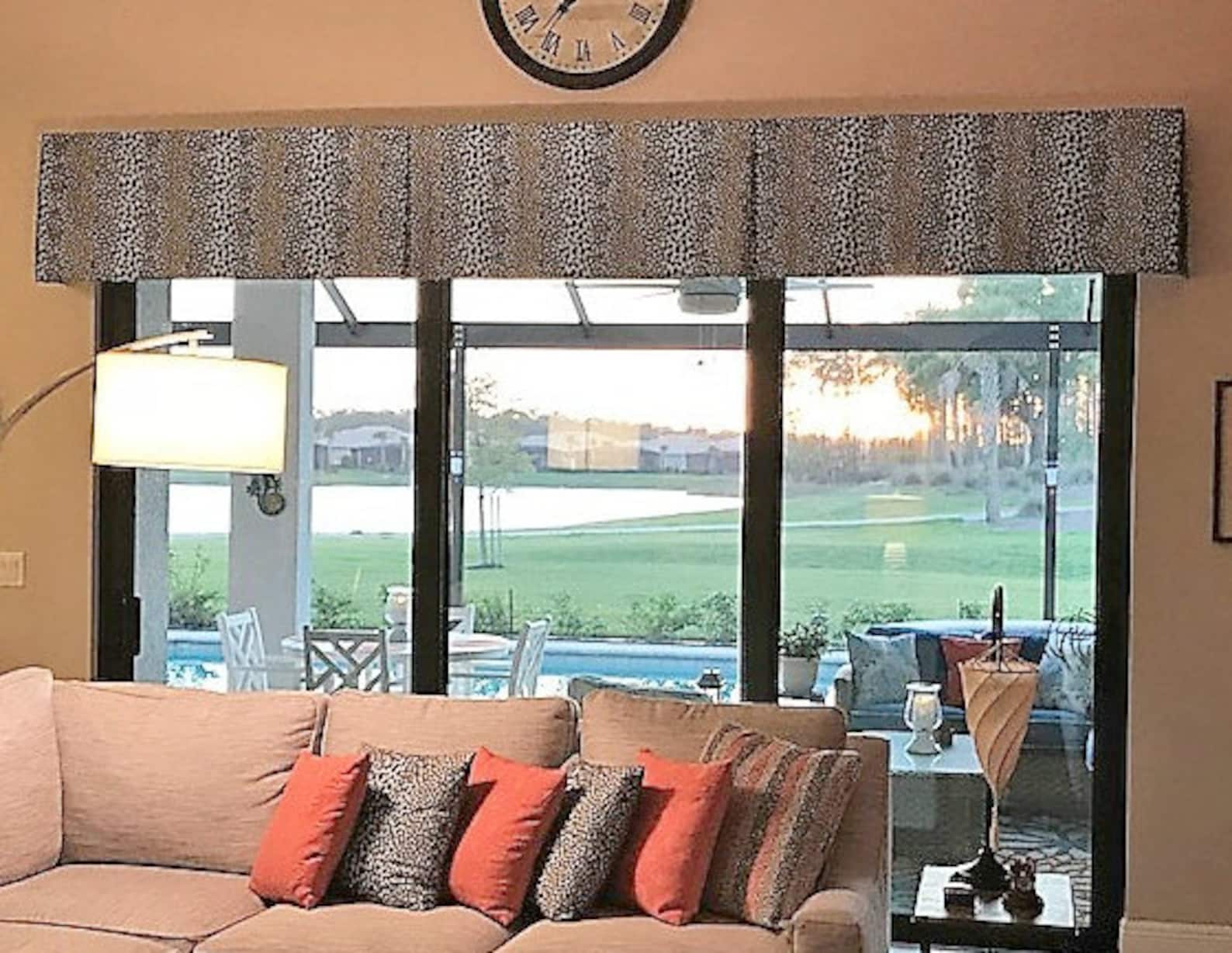 Custom Made to Order Box Pleat Valance Using Your Fabric - Etsy