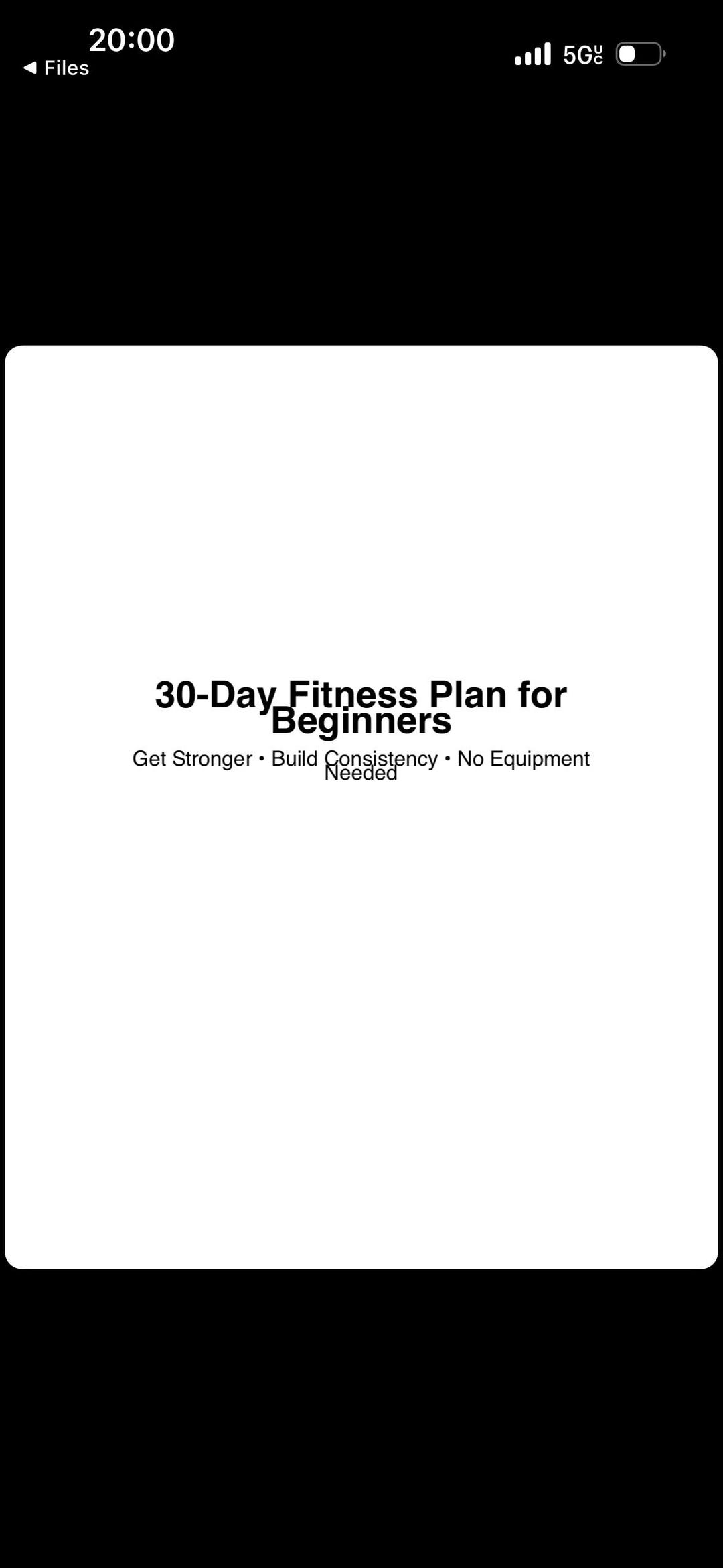 30-day Fitness Plan for Beginners - Etsy