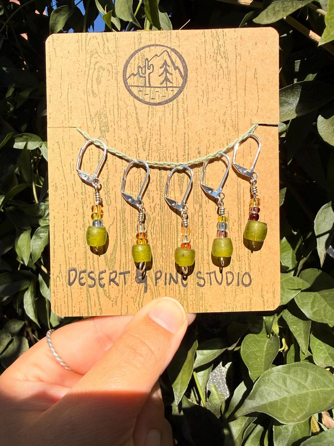 Vintage Glass Bead Stitch Markers/progress Keepers for Knitting and ...