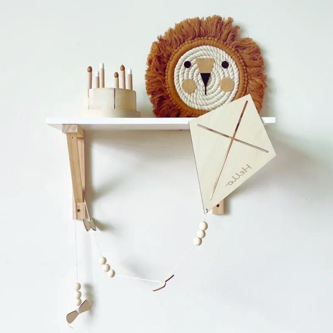 Nordic Wooden Kite Wall Decor for Kids Room - Etsy
