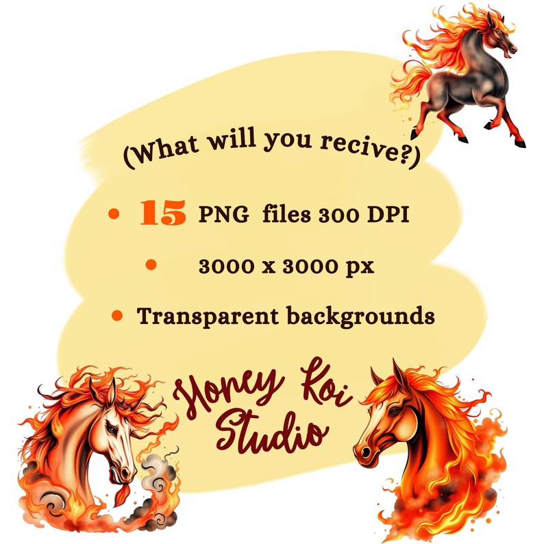 15 Fire Horse PNG, Chinese Zodiac Horse, Flaming Horse Watercolor ...